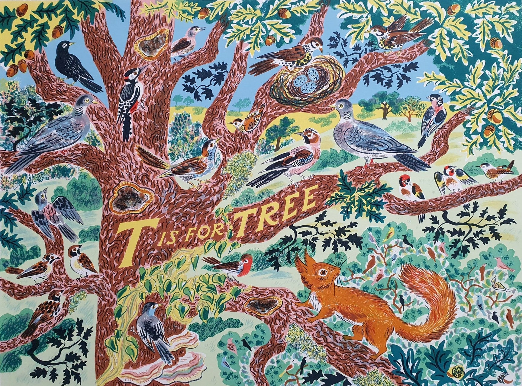 Emily Sutton - T is for Tree - Original Print – Penfold Press